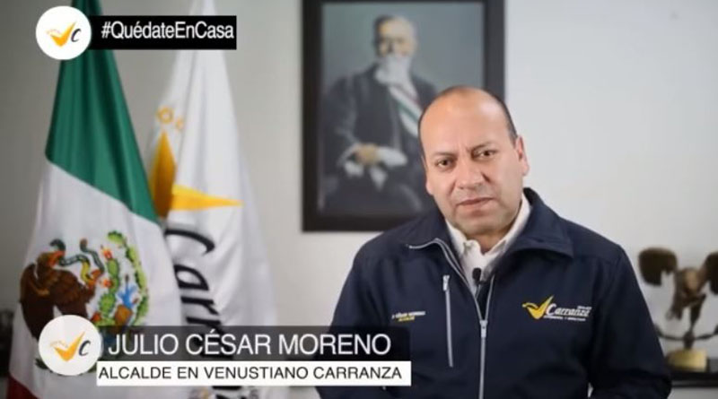 EXHORTA JULIO CÉSAR MORENO RIVERA A CARRANCENSES A MANTENERSE EN CASA ...